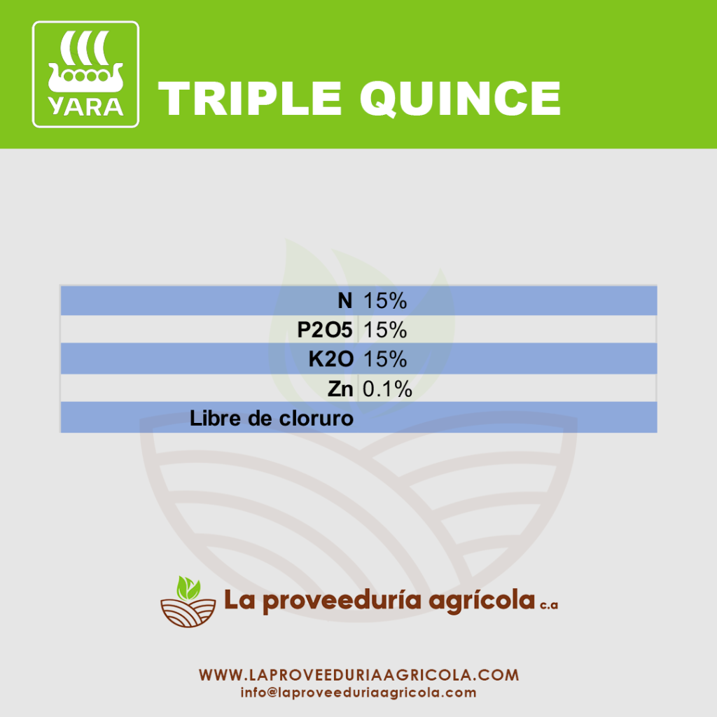 Yara TRIPLE QUINCE – La Proveeduría Agrícola